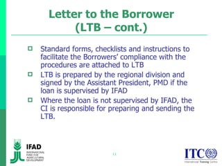 Loan Agreement: Letter to the Borrower | PPT | Government Support and ...