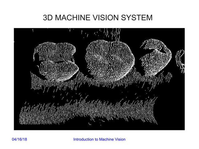 MACHINE VISION AND ROBOTICS | PPT