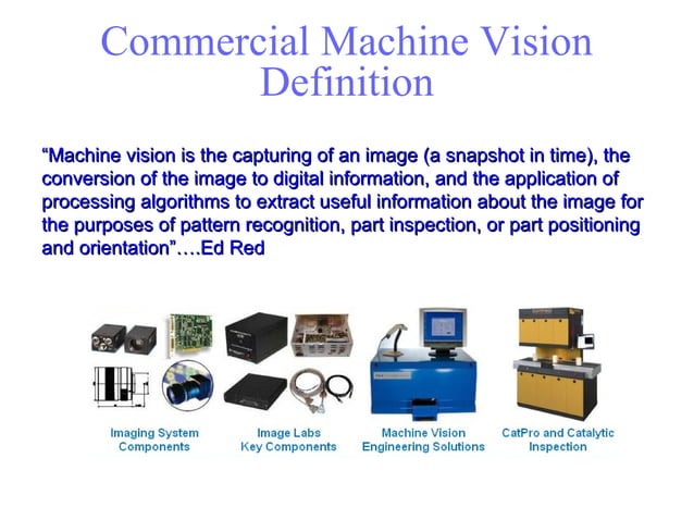 MACHINE VISION AND ROBOTICS | PPT