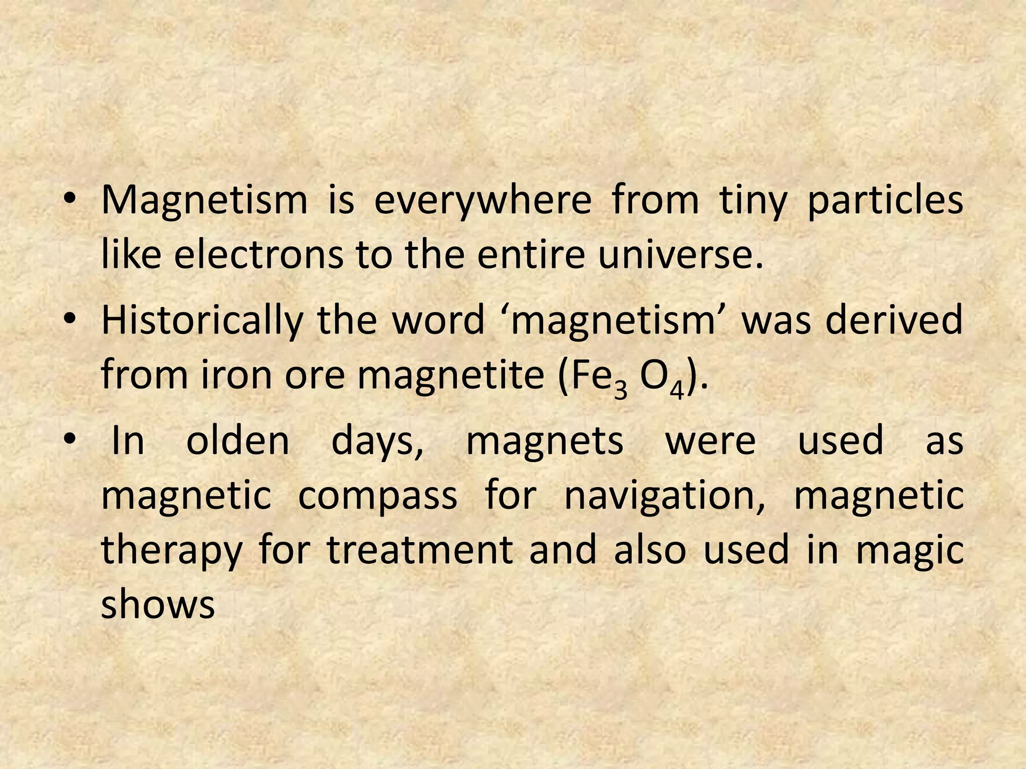 1 magnetism and magnetic effects of electric current | PPTX