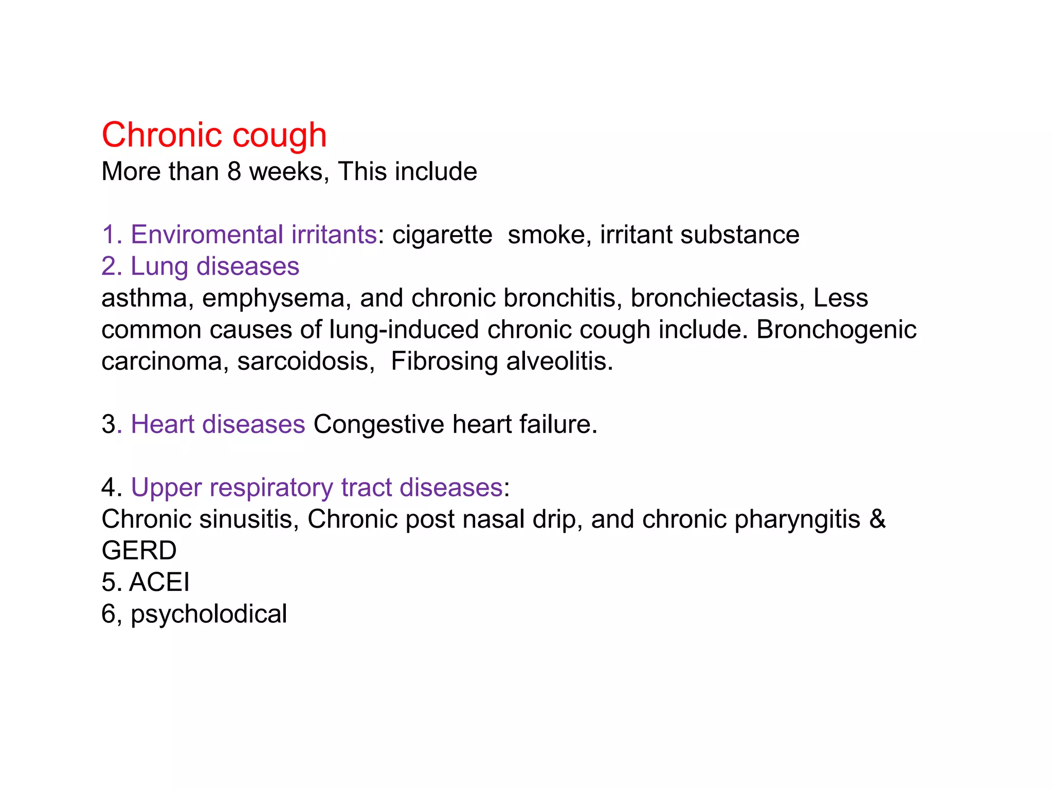 major manifestation of lung diseases | PPT