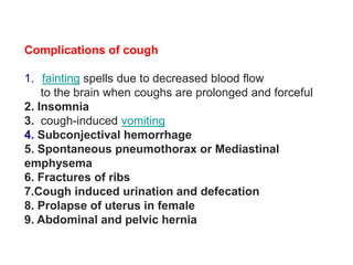 major manifestation of lung diseases | PPT