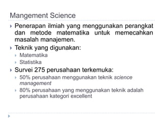 1. management science | PPT