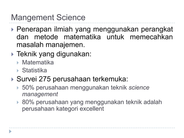 1. management science | PPT