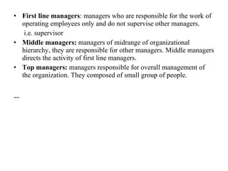 Managing and Managers | PPT