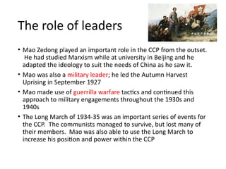 1-Mao Rise to Power 1949-1976 powerpoint | PPTX