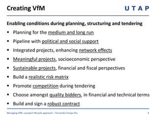Managing VfM: a project lifecycle approach - Fernando Crespo Diu ...