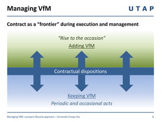 Managing VfM: a project lifecycle approach - Fernando Crespo Diu ...