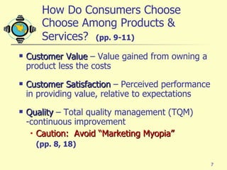 1. marketing in a changing world creating customer value and ...