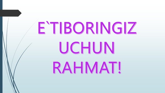 1-ma`ruza.pptx muhammadjonova yoqutxon57 | PPTX