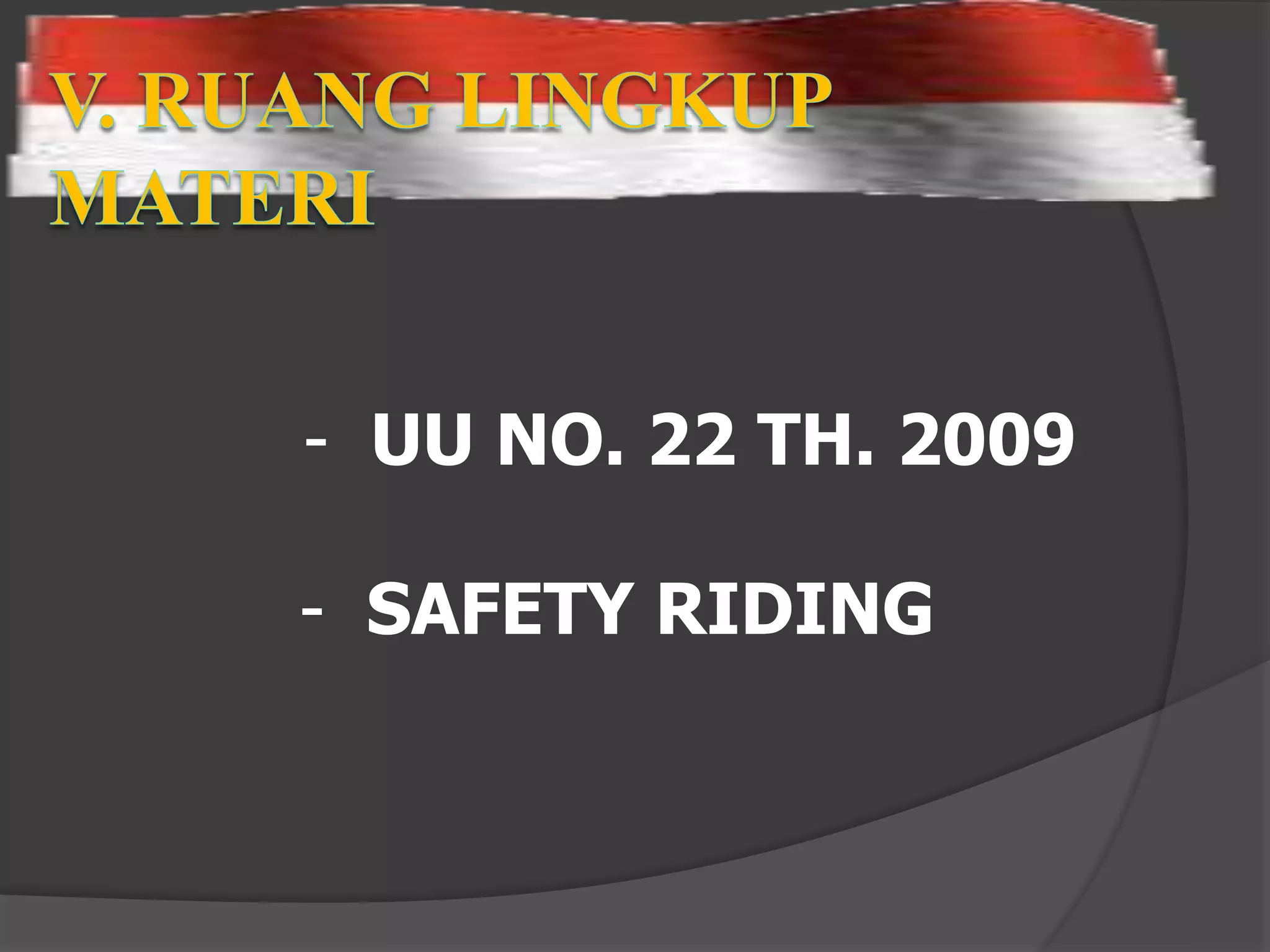 Safety Riding | PPTX