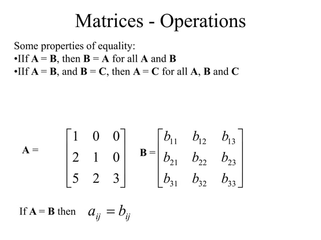 Matrices ,Basics, Determinant, Inverse, EigenValues, Linear Equations ...