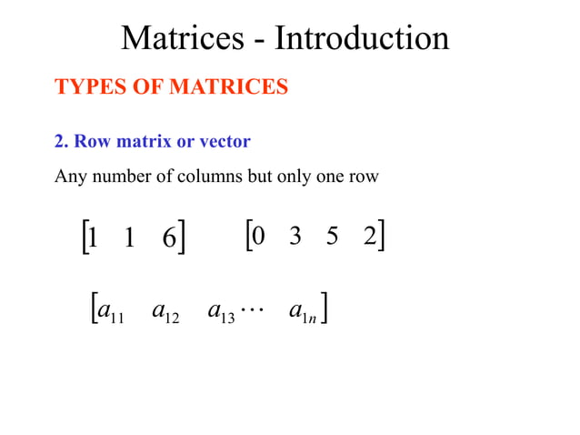 Matrices ,Basics, Determinant, Inverse, EigenValues, Linear Equations, RANK | PPT