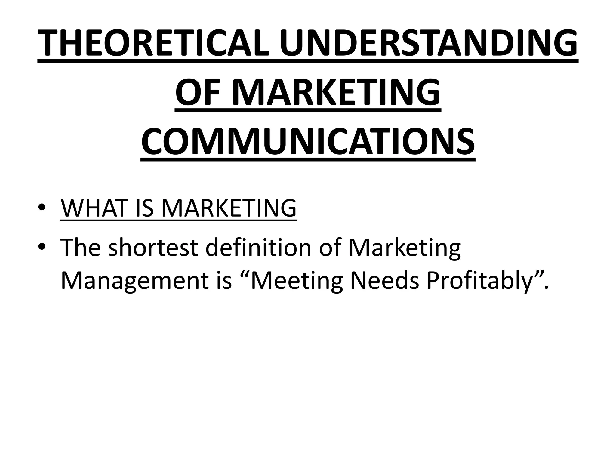 Marketing Communications - 1 Introduction | PPTX