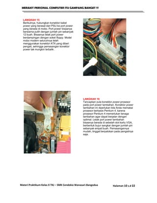 1. merakit personal computer part3 fix | PDF