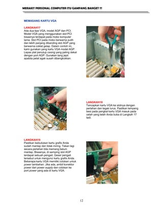 1. merakit personal computer part3 fix | PDF