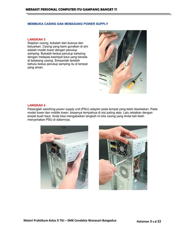 1. merakit personal computer part3 fix | PDF