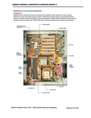 1. merakit personal computer part3 fix | PDF