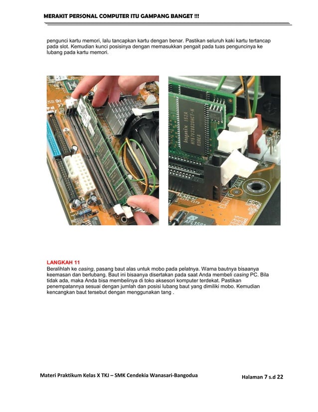 1. merakit personal computer part3 fix | PDF