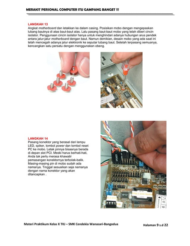 1. merakit personal computer part3 fix | PDF
