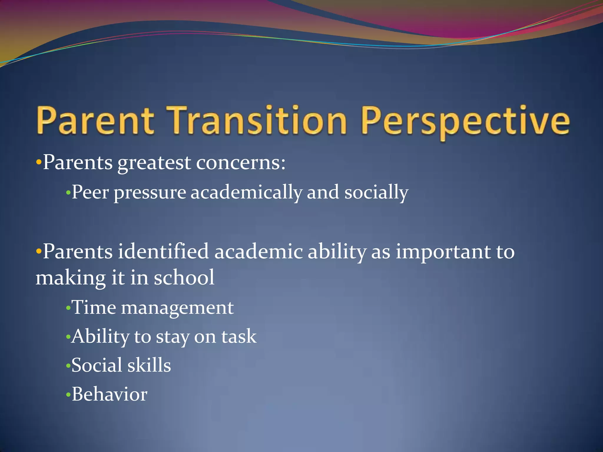 1. middle school transitions | PPTX
