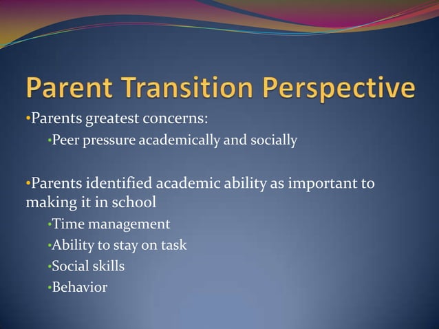 1. middle school transitions | PPTX