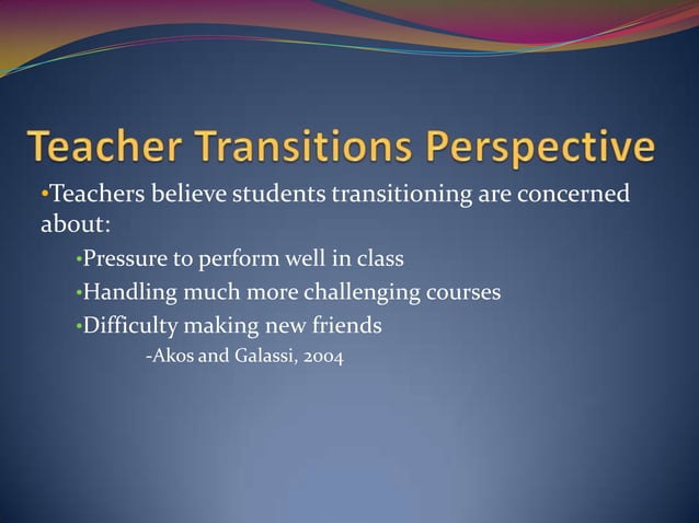 1. middle school transitions | PPTX