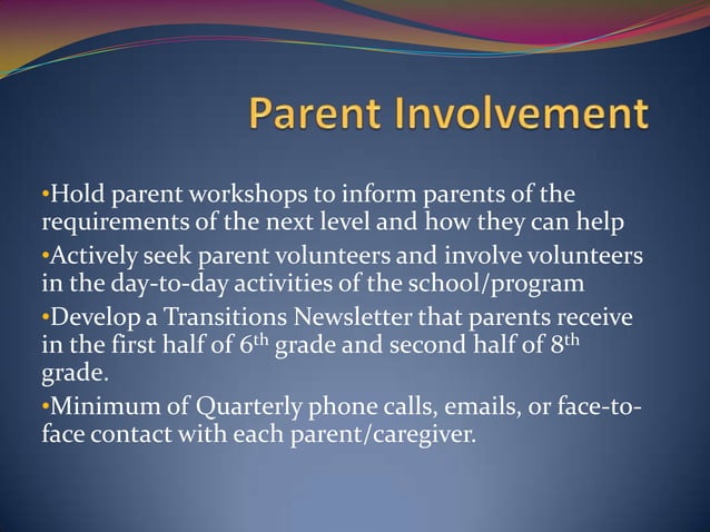 1. middle school transitions | PPTX