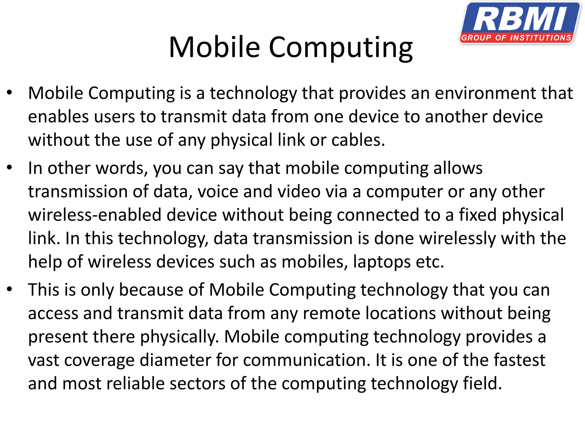 1 Mobile Computing Introduction Pptx