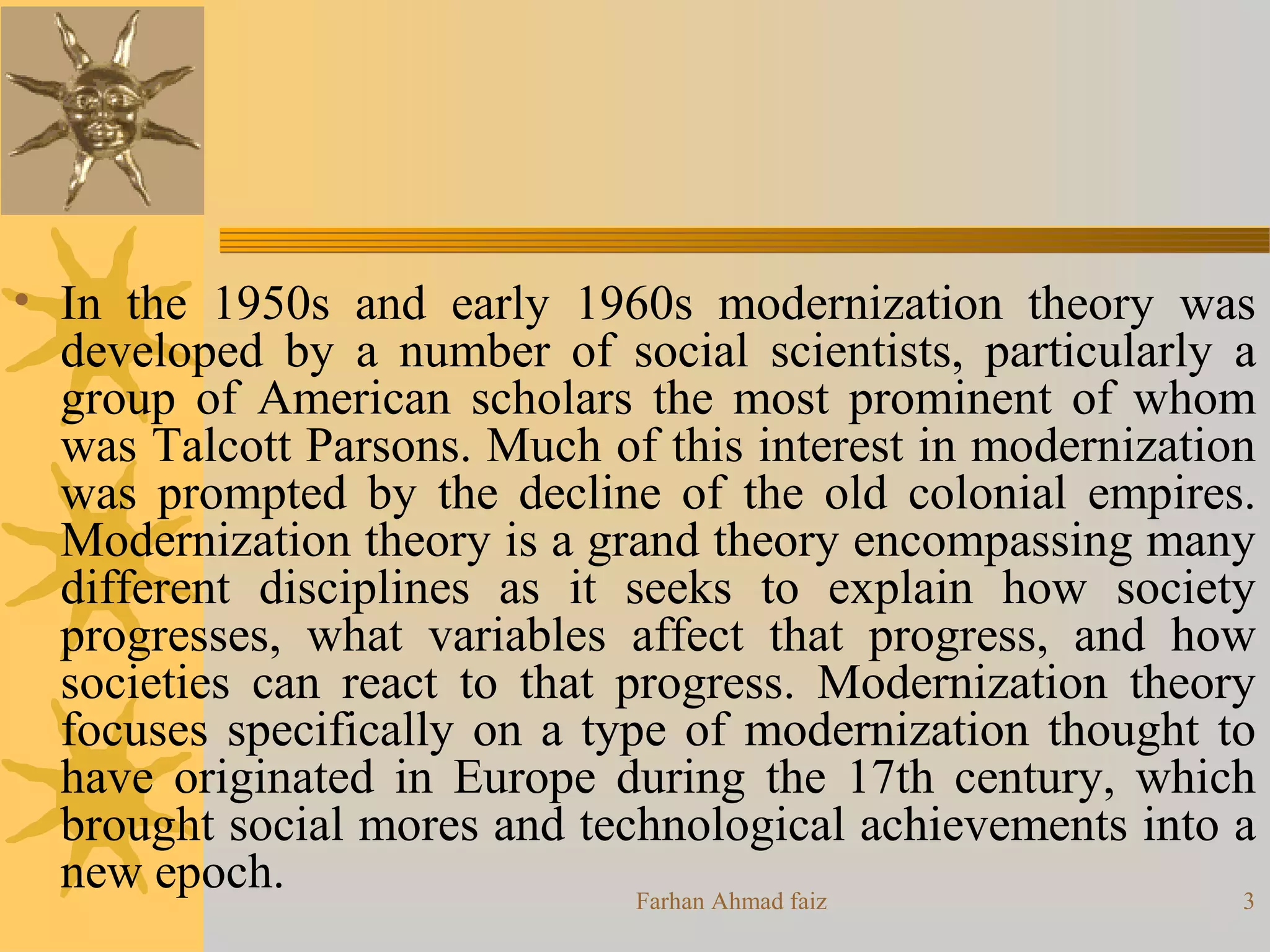 1 modernization theory of development | PPT
