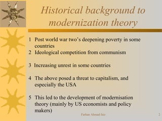 1 modernization theory of development | PPT