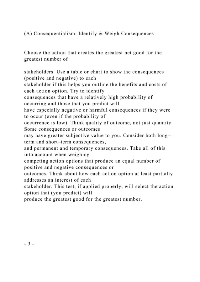 - 1 - Modified Trevino & Nelson Model for Ethical Deci.docx
