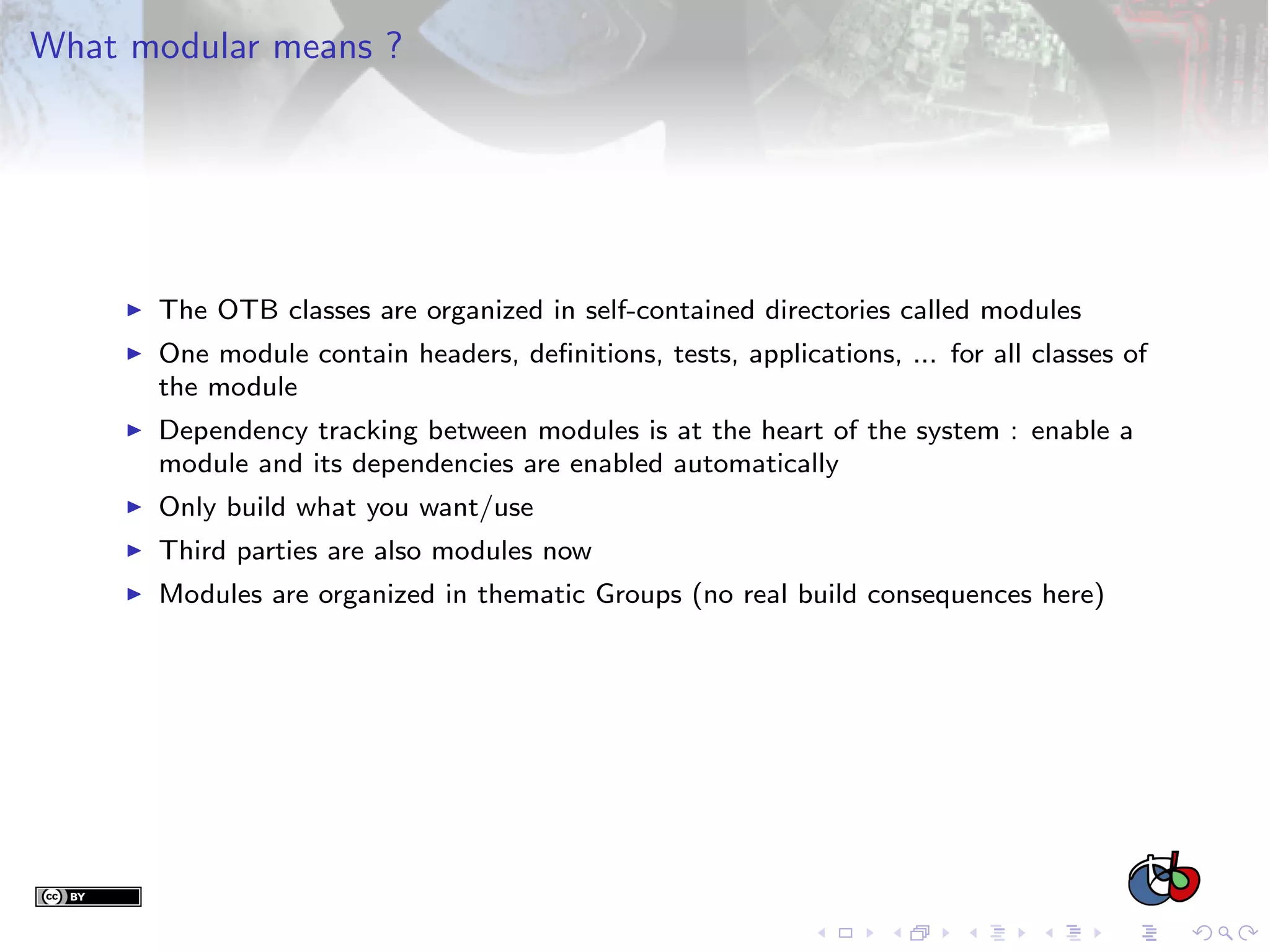 OTB modular architecture | PPT