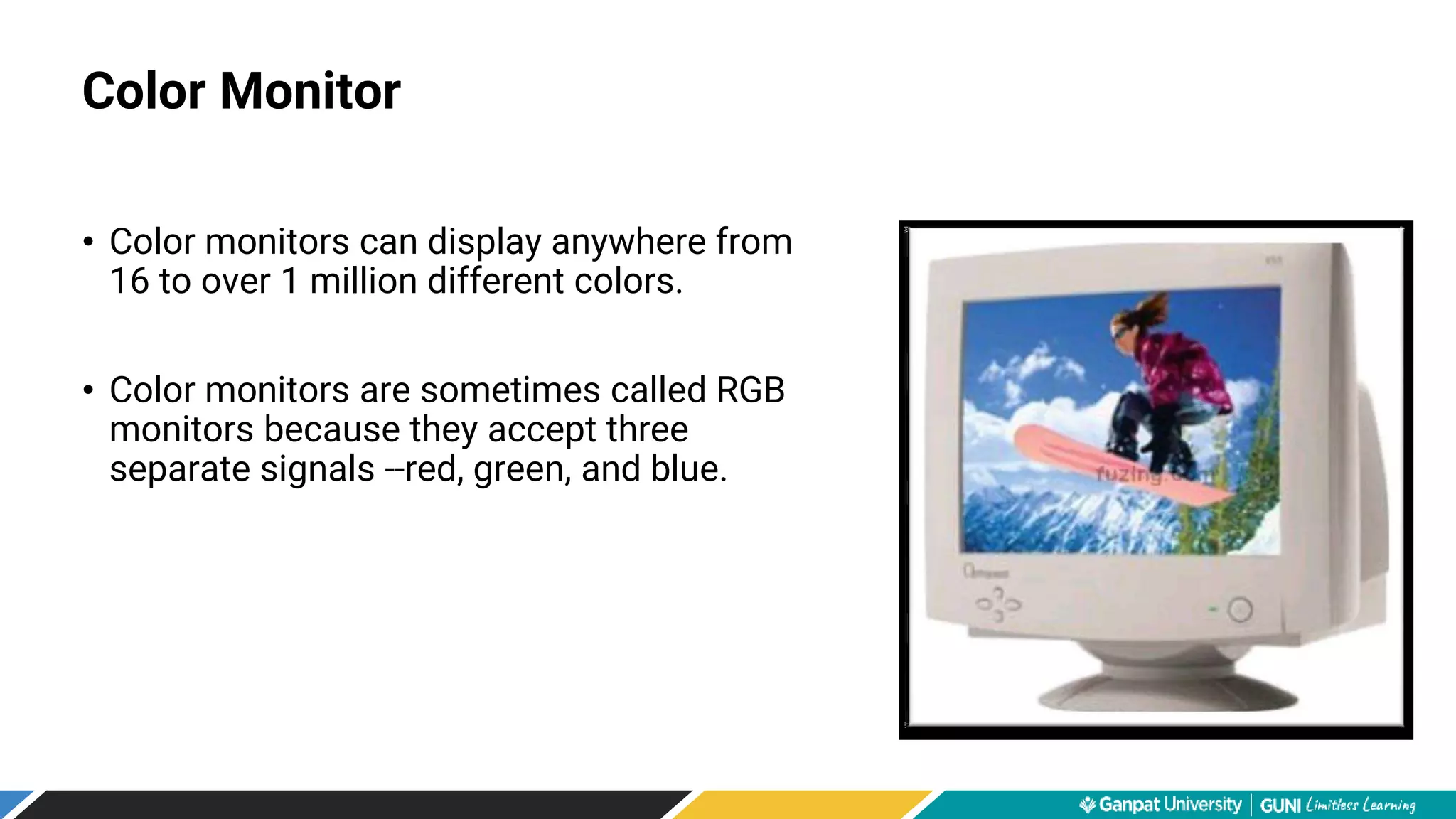 MONITOR | PPTX | Computer Peripherals | Computing