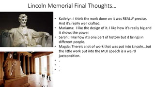 D.C. monuments and memorials Part 1 | PPTX