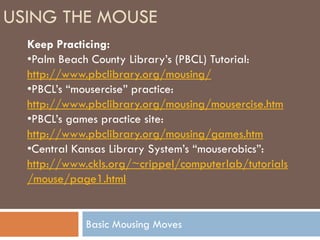 Using the Mouse | PDF