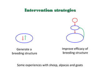 Experiences with breeding structures for genetic improvement of small ...