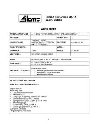 1. multimeter | DOCX