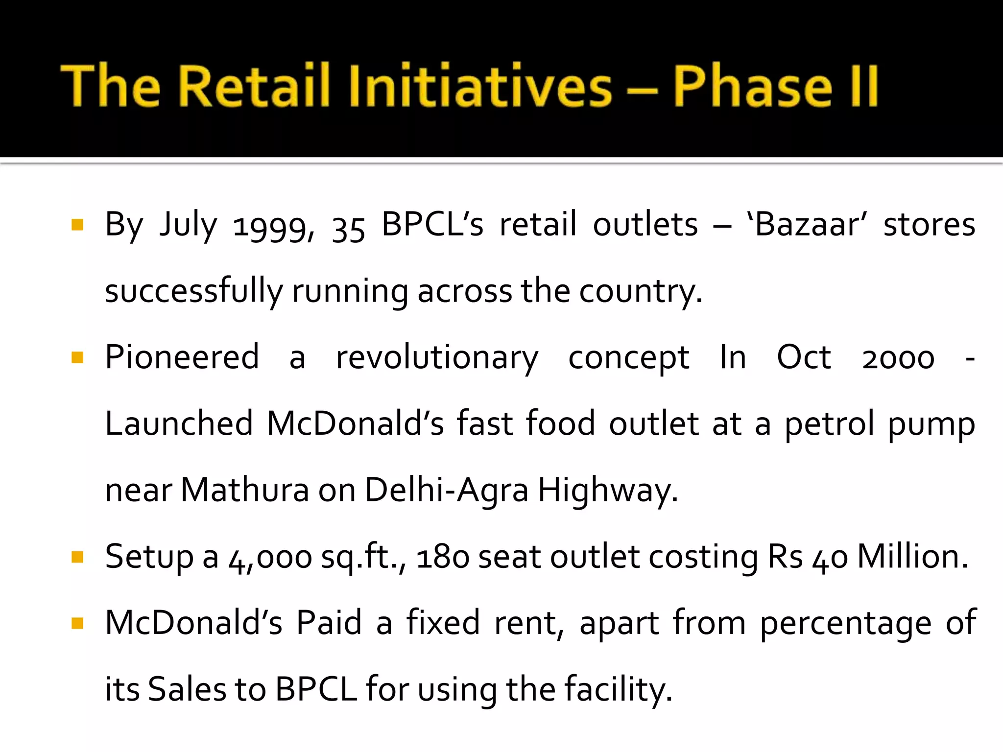 BPCL’s Petrol Pump Retail Revolution Case | PPTX