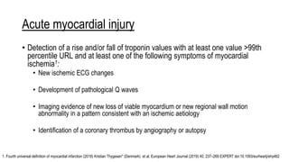 1 - Myocardial injury & Modalities to ascertain myocardial viability ...
