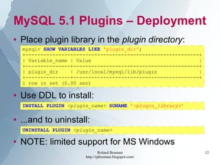 1. MySql plugins | PPT