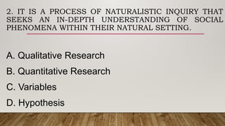 1-NATURE-OF-INQUIRY-AND -RESEARCH.pptxsdsd | PPTX