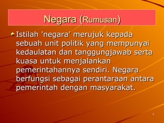 (1) Negara Bangsa | PPT