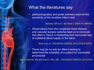 Koutouzis M - AIMRADIAL 2015 - Transradial and negative Allen test ...