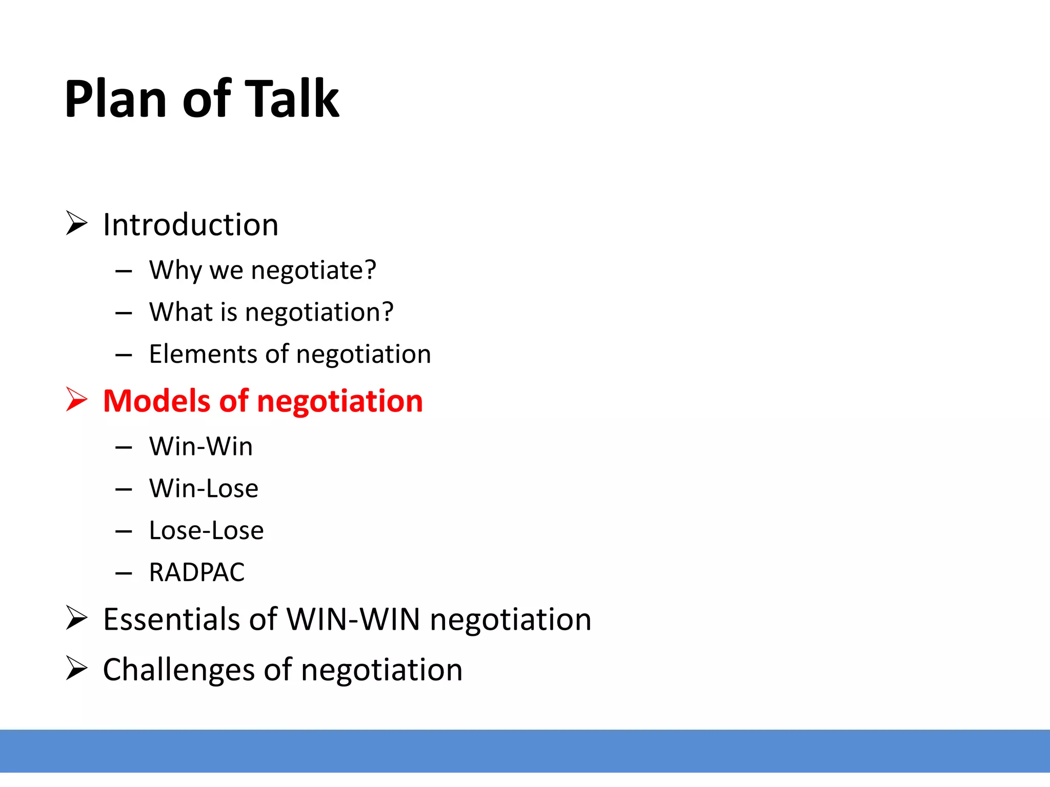 Negotiation skills | PPTX