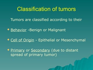 1 - Neoplasia Definition Types & Characteristics, Nomenclature (1).pptx