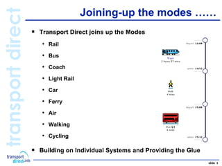 1. Nick Illsley, Transport Direct - Digital Transport | PPT