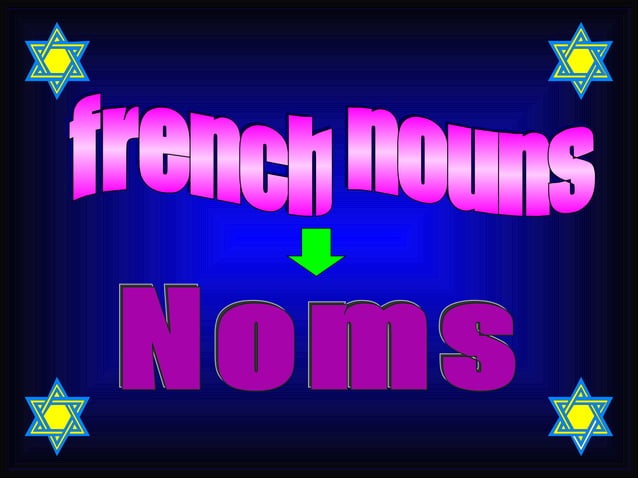 #1 French Nouns 01 | PPT