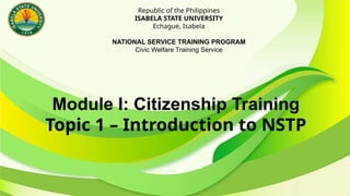 1-NSTP-module-implementer module for CWTS | PPTX