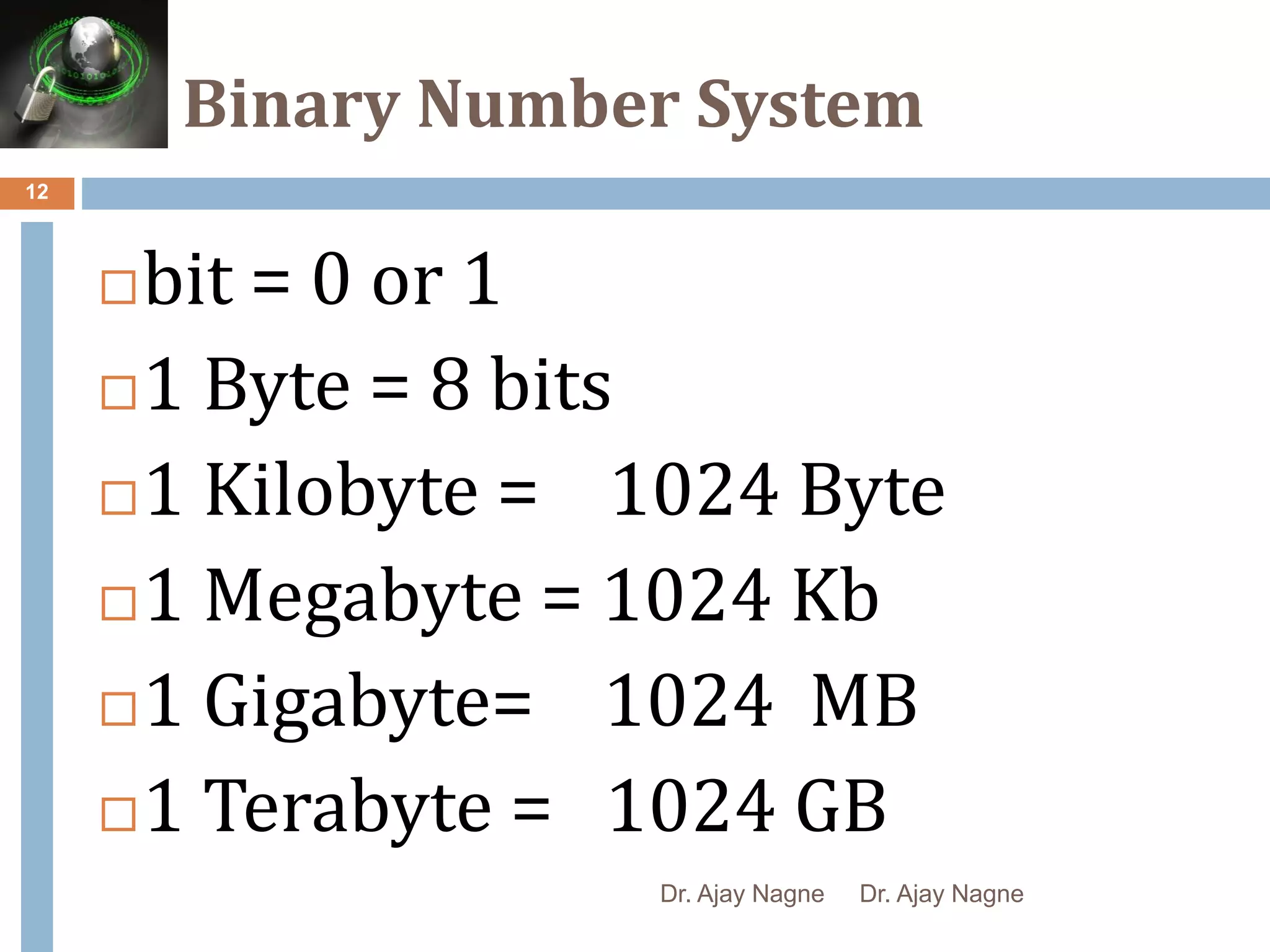 1 -- Number System & Conversion from Decimal to Other Base Number ...
